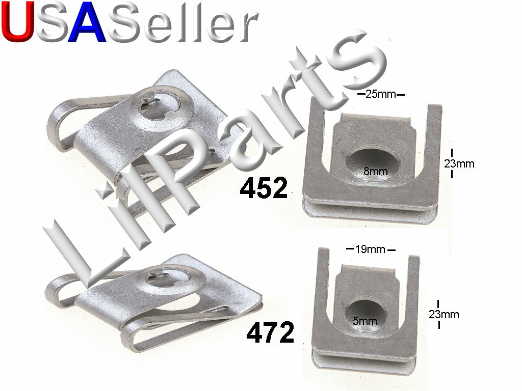 Engine Protection Pan Speed Nut Cover U Clip For BMW VW Audi 8D0805960 ...