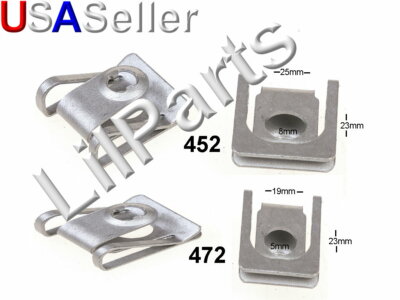 Engine Protection Pan Speed Nut Cover U Clip For BMW VW Audi 8D0805960 ...