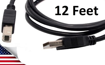 USB Cord Cable Plug 4 CANON PIXMA TS205 TS302 TS3129 TS3322 TS8320 ...