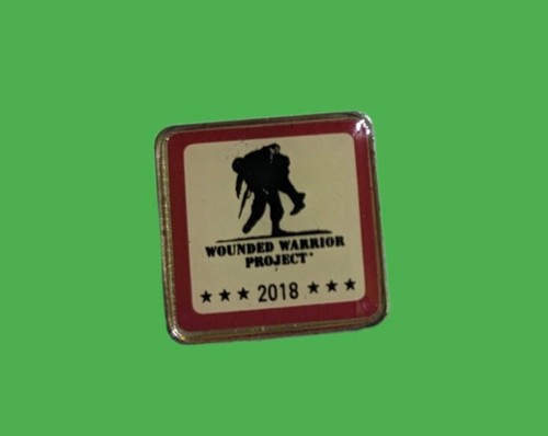 2018 Wounded Warrior Project Lapel Pin Red Frame Military Army Navy ...