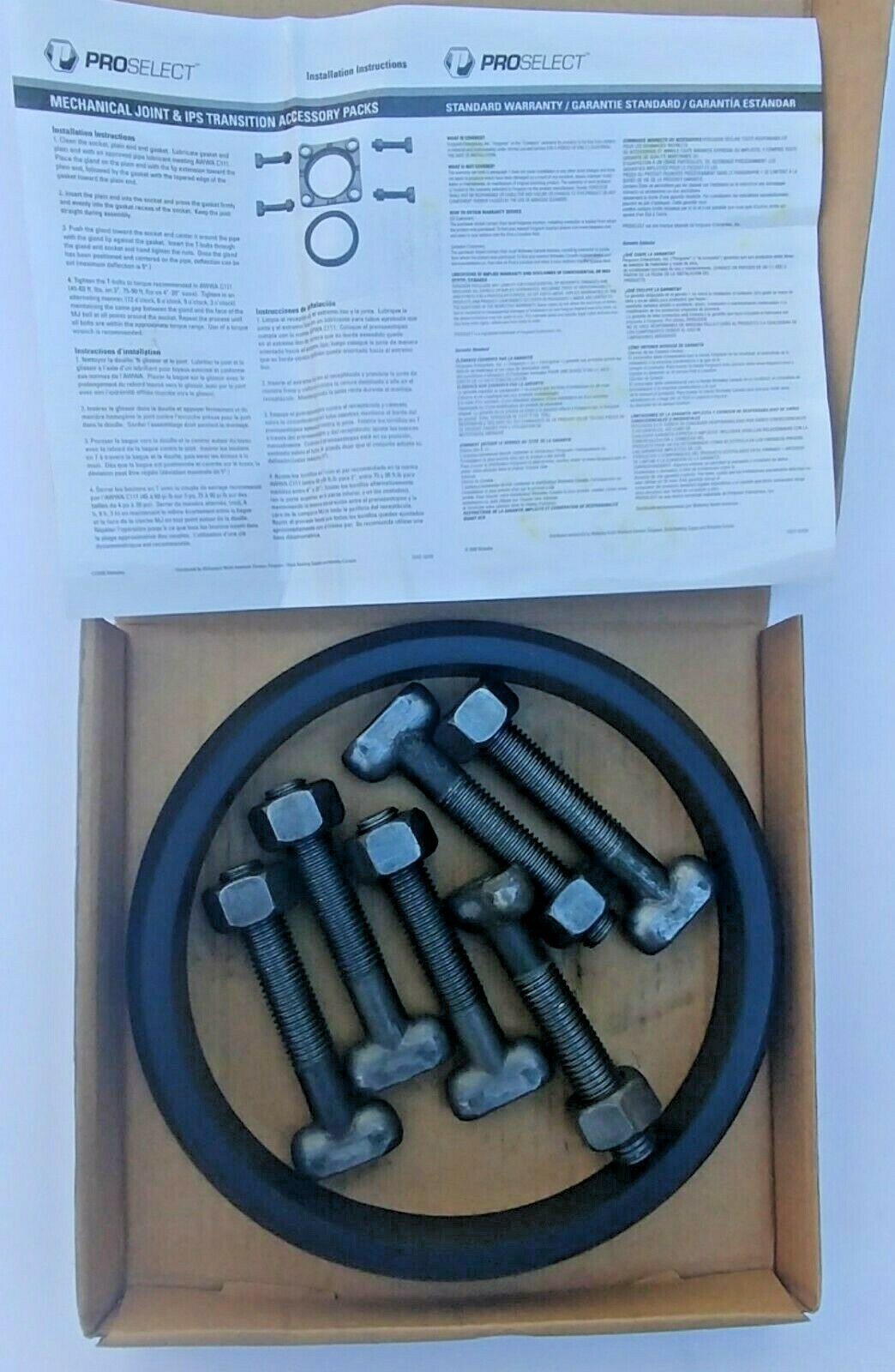 Mechanical Joint Transition Bolt and Gasket (Less Gland) 8 in. Joint ...