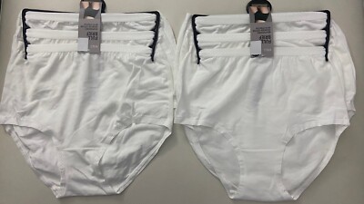 2 x 3pk BNWT M&S cotton stretch white full briefs 6 8 14 16 | eBay UK