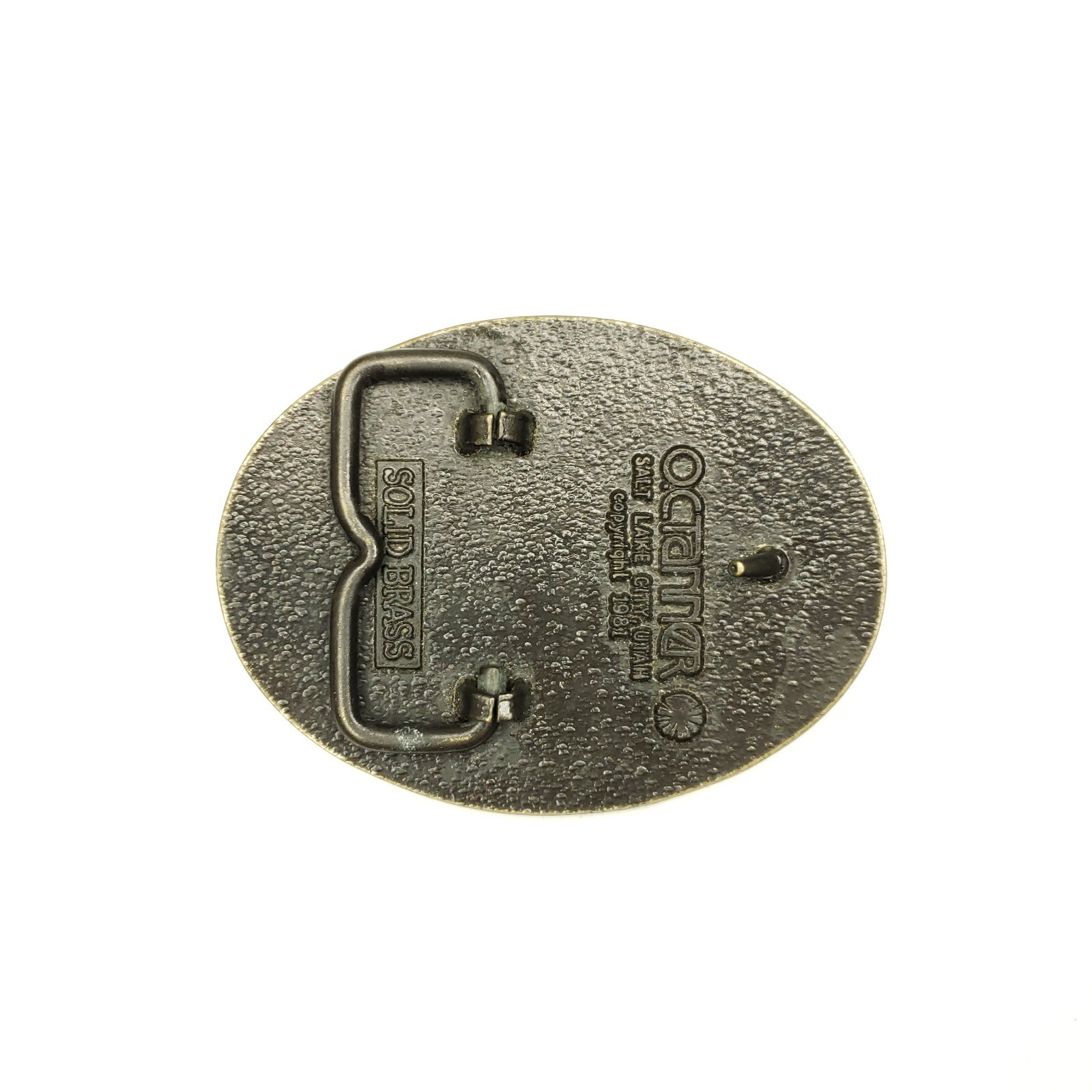 Vintage 1981 Mcdonnell Douglass Aerospace Solid Brass Belt Buckle ...