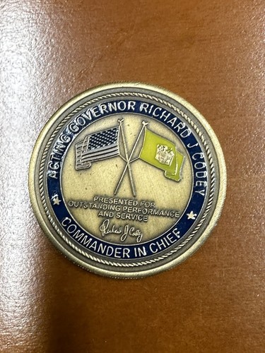 Governor Richard Codey New Jersey Challenge Coin | eBay