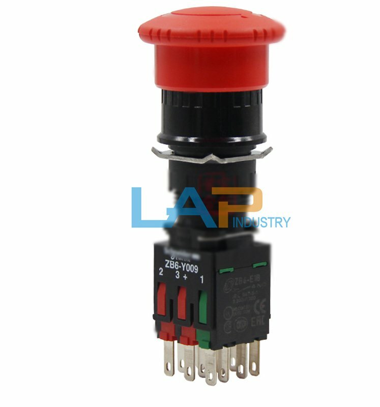 1PCS New Emergency Stop Button Switch ZB6-E1B ZB6-Y009 1A2B | eBay