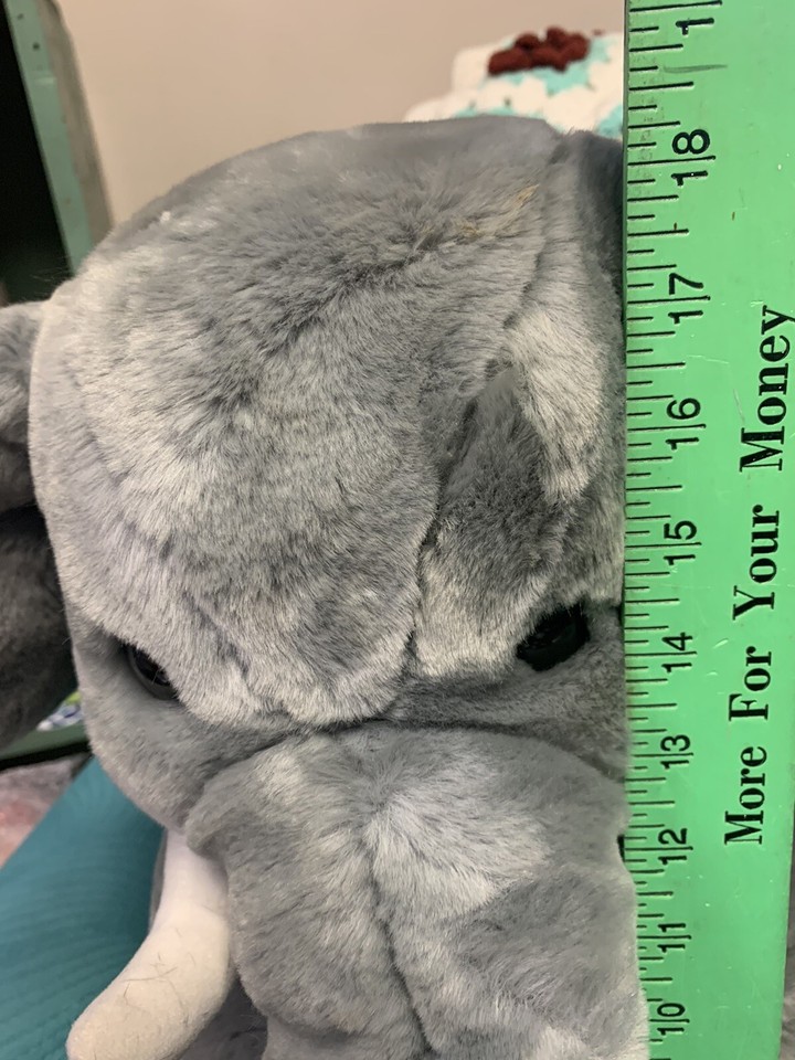 Kelly Toy Jungle Friends Soft Fluffy Elephant Plush Stuffed Animal ...