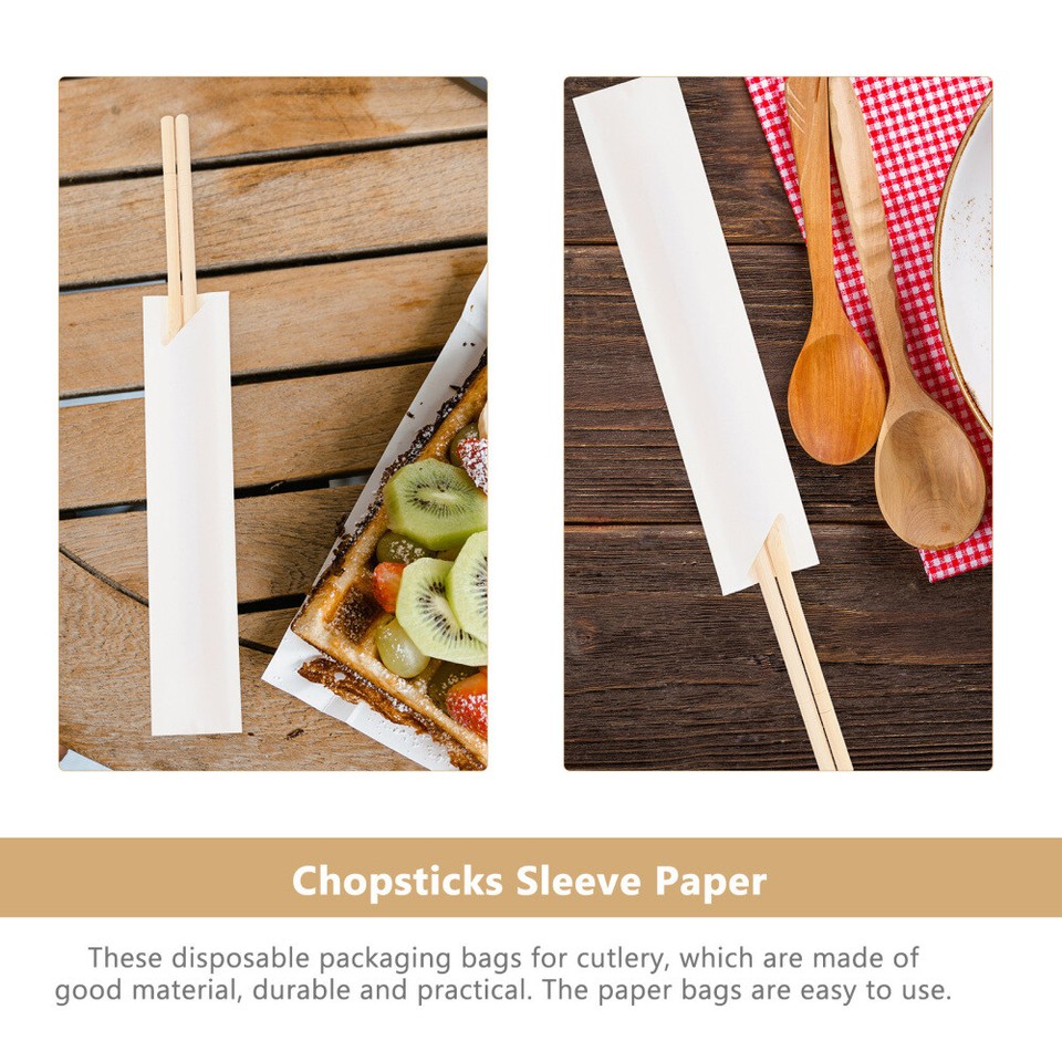100 Pcs Chopsticks Bag Chopsticks Paper Holder Chopsticks Paper Pouch ...