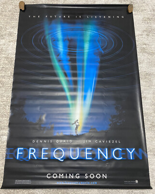Vintage FREQUENCY Original Vinyl Movie Theater Promo Banner 48"× 72" | eBay