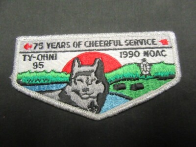 Ty-Ohni 95 s15 1990 NOAC OA 75th Anniversary Flap JFO | eBay