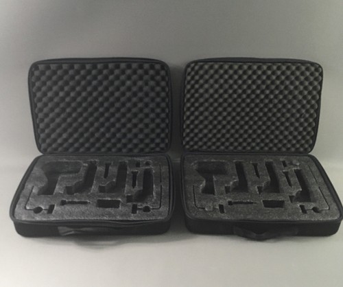 TWO Shure Microphone Mic 2 Cases Soft Shell Foam Padding for SM57 Beta ...