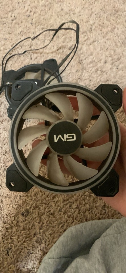 GIM Case Fans Set of 2 Dual Color Black White 12V-5V High Performance ...