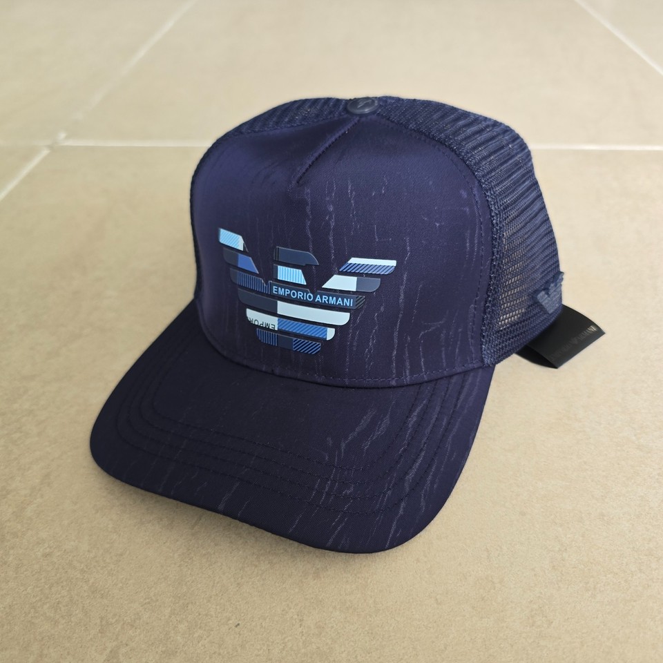 Emporio Armani EA7 Classic Men's Baseball Cap Blue | eBay