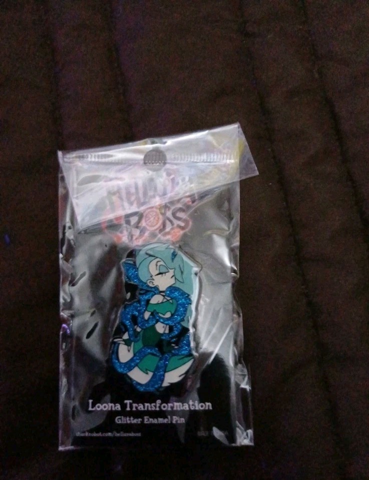 Helluva Boss Human Loona Transformation Glitter Enamel Pin New | eBay