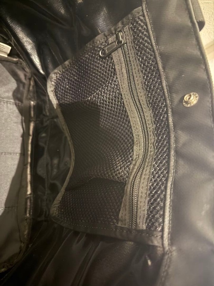 The North Face tote bag black mesh pocket snap button used | eBay UK