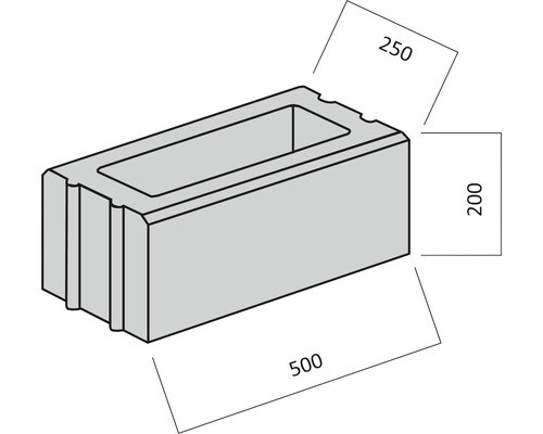 Mauerstein Vollstein Bellamur Rotbraun 50 cm x 25 cm x 20 cm | eBay