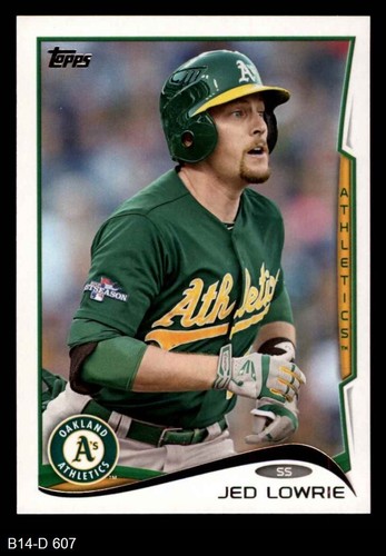 2014 Topps #607 Jed Lowrie Athletics 8 - NM/MT | eBay