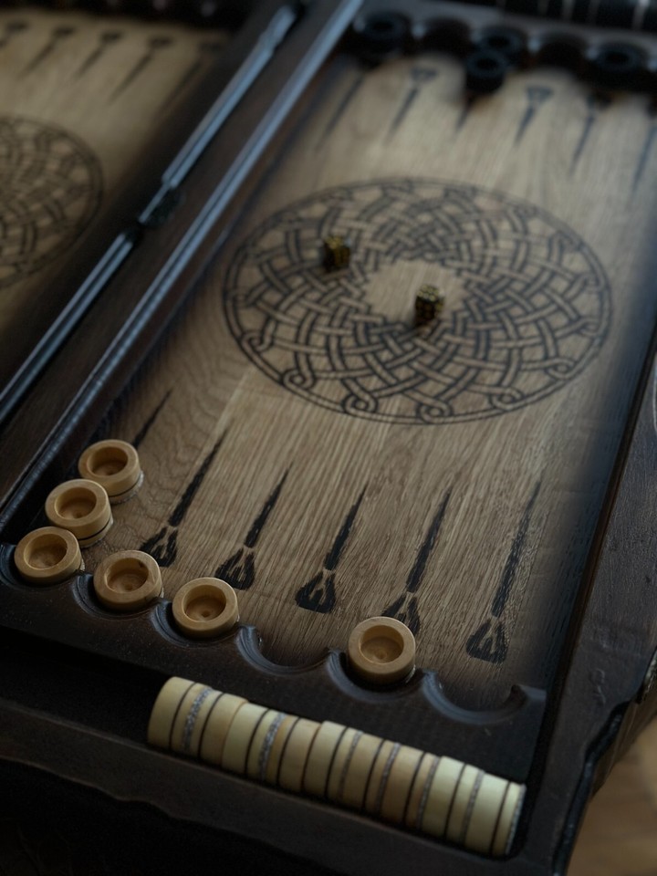 Exclusive BACKGAMMON Armenian Large Wooden Board Game Nardy Wood ...