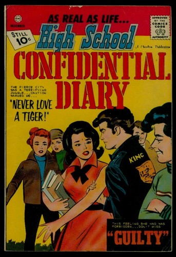Charlton Comics High School CONFIDENTIAL DIARY #10 FN 6.0 | eBay