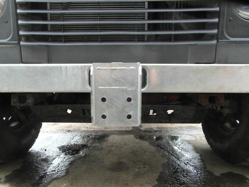 LAND ROVER DEFENDER GALVANISED MILITARY HYBRID FRONT BUMPER DROP PLATE ...