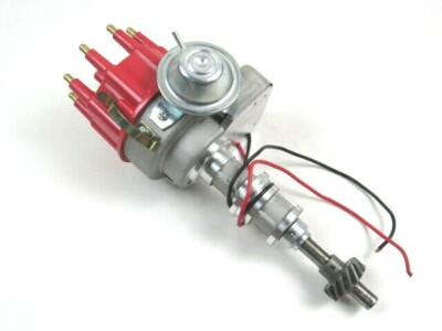 Ford 351C 351M 400 460 RTR Ignition Distributor w/ Vacuum Red Cap ...