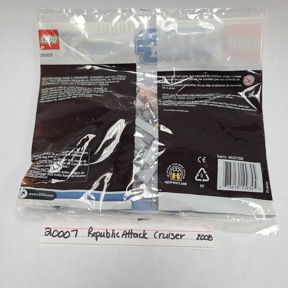 LEGO Star Wars: Republic Attack Cruiser (20007) 673419109345| eBay
