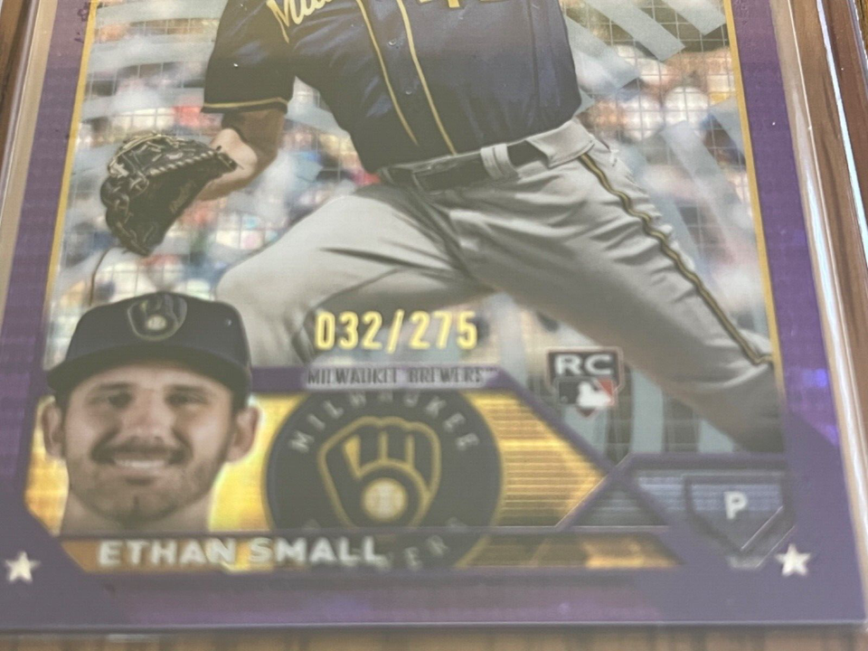2023 Topps Chrome Ethan Small Brewers Rookie, Purpple Sonar #32/275 ...