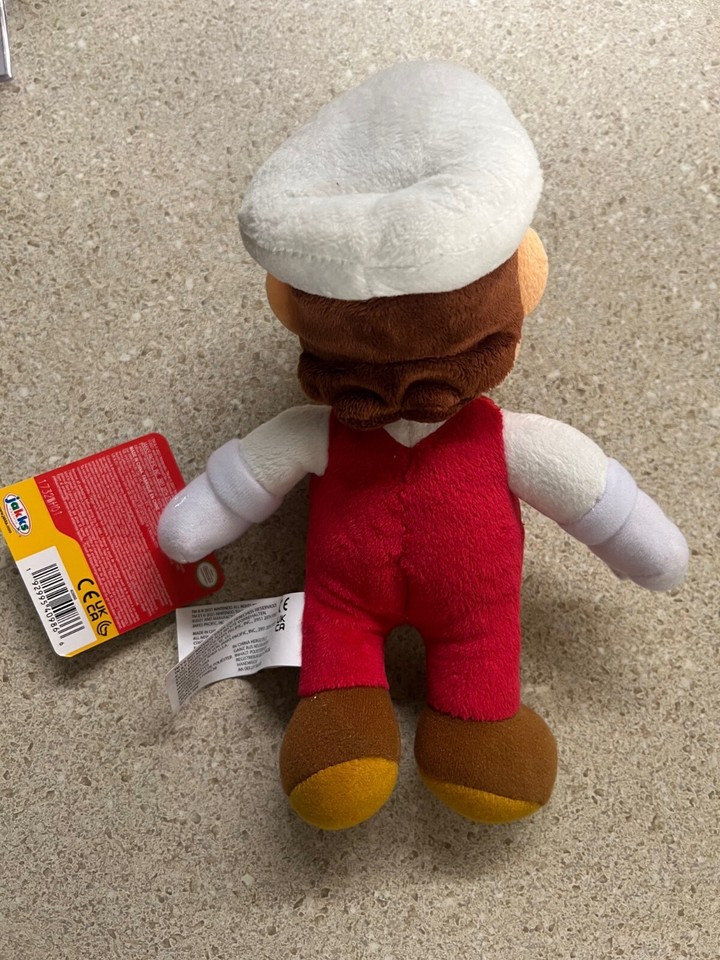 Super Mario Fire Mario Plush Stuffed Doll Toy 9” NWT | eBay
