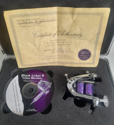 Genuine 2004 Black Lotus tattoo machine with COA & case Roger Rabbit ...