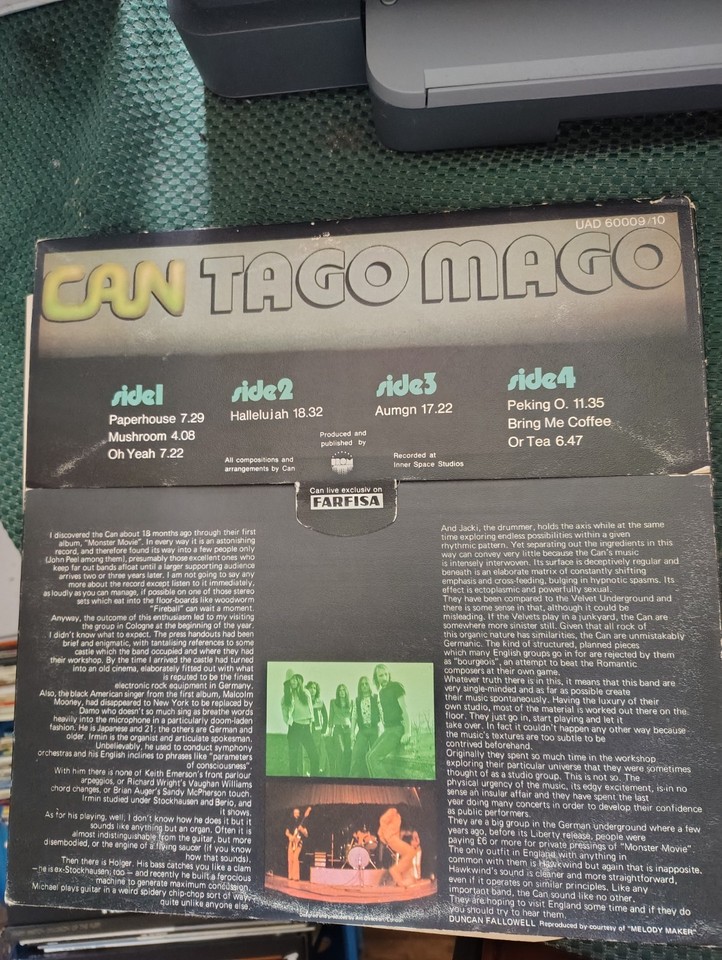 CAN Tago Mago Double LP UNITED ARTISTS UK Press Textured Cover ...
