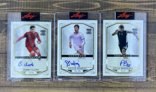 Lot Of 3 2022 Leaf Continuum MLS Soccer Autographed Rookie Trading ...