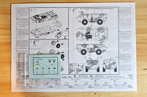 HELLER 79898 VAB 4X4 1/72 DECALS & PLACEMENT GUIDE | eBay UK