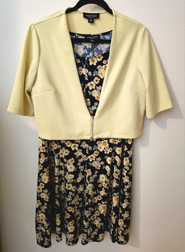 Perceptions New York XL Dress And Jacket Set Fit & Flare Pre-owned ...