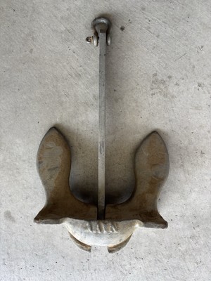 Antique NAVY Anchor 20 Lb. Ship Boat Anchor Semi Steel | eBay