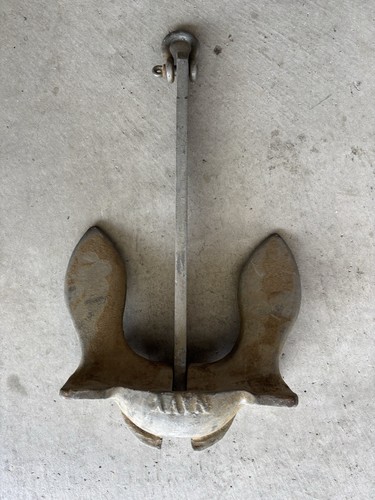 Antique NAVY Anchor 20 Lb. Ship Boat Anchor Semi Steel | eBay