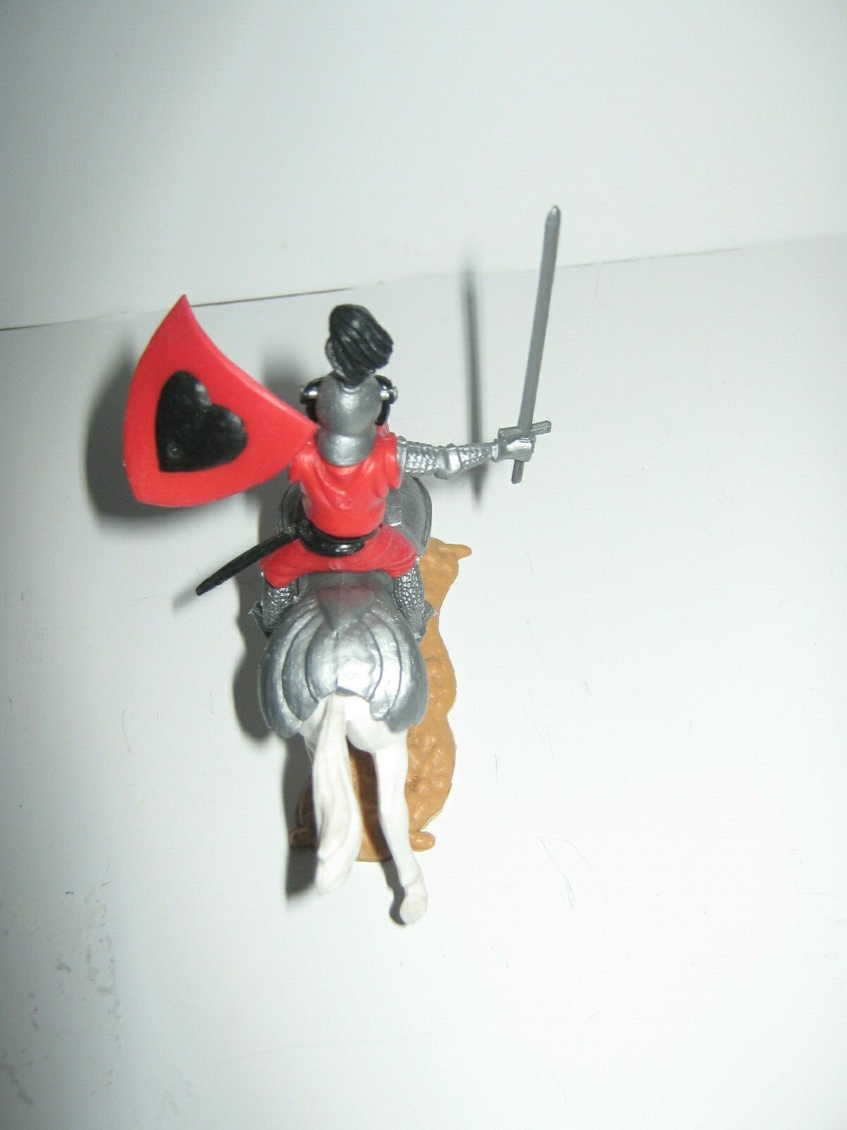 Timpo knights of the middle ages red/black mounted 1960/ 70' very good ...