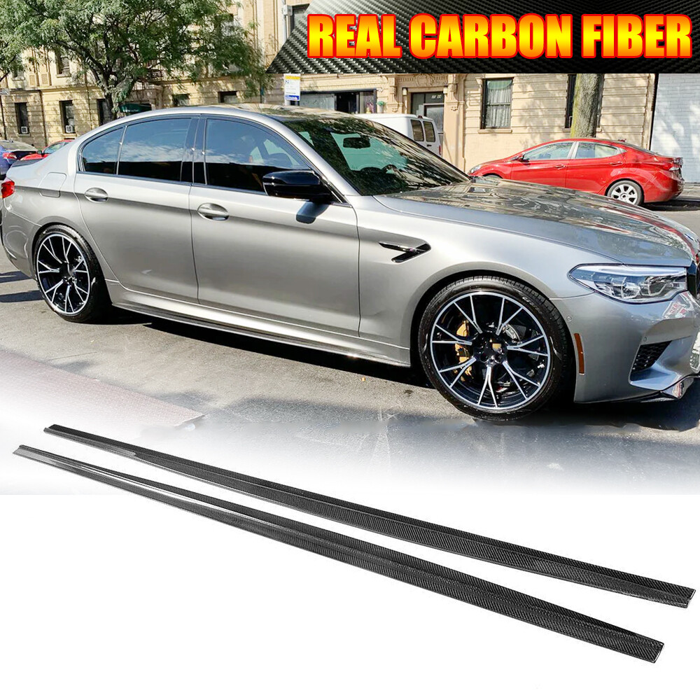 Fits BMW G30 540i M Sport F90 M5 2017-22 REAL CARBON Side Skirts ...