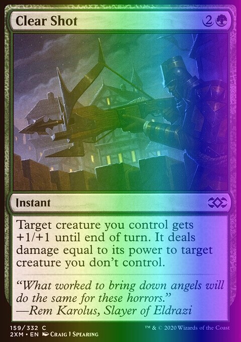 MTG Magic the Gathering Clear Shot (159/415) Double Masters LP FOIL | eBay