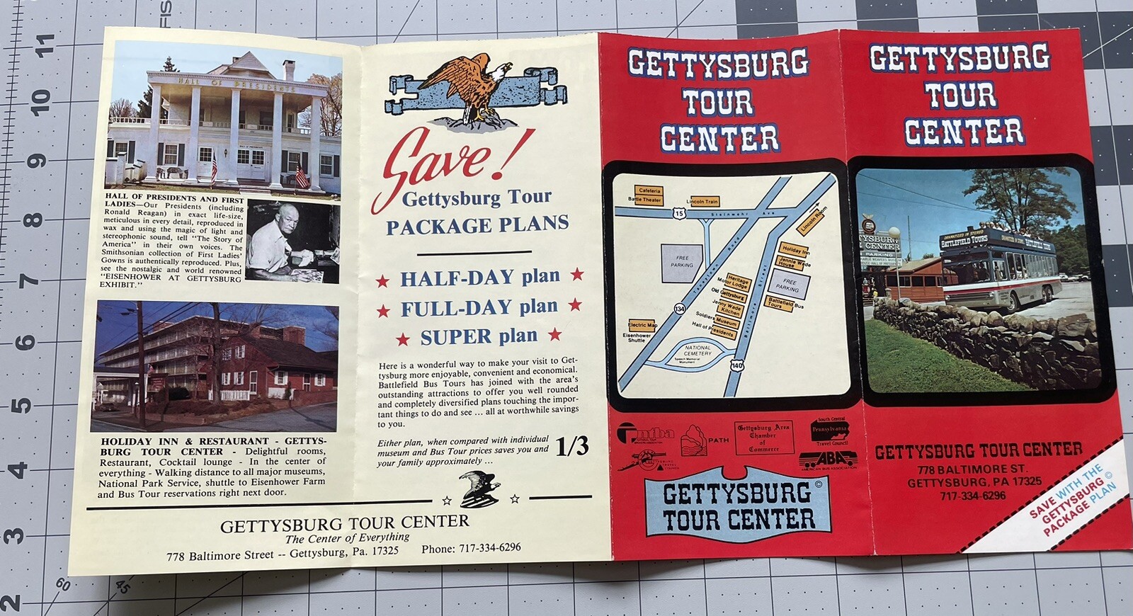 Vintage Gettysburg Tour Center Pamphlet | eBay