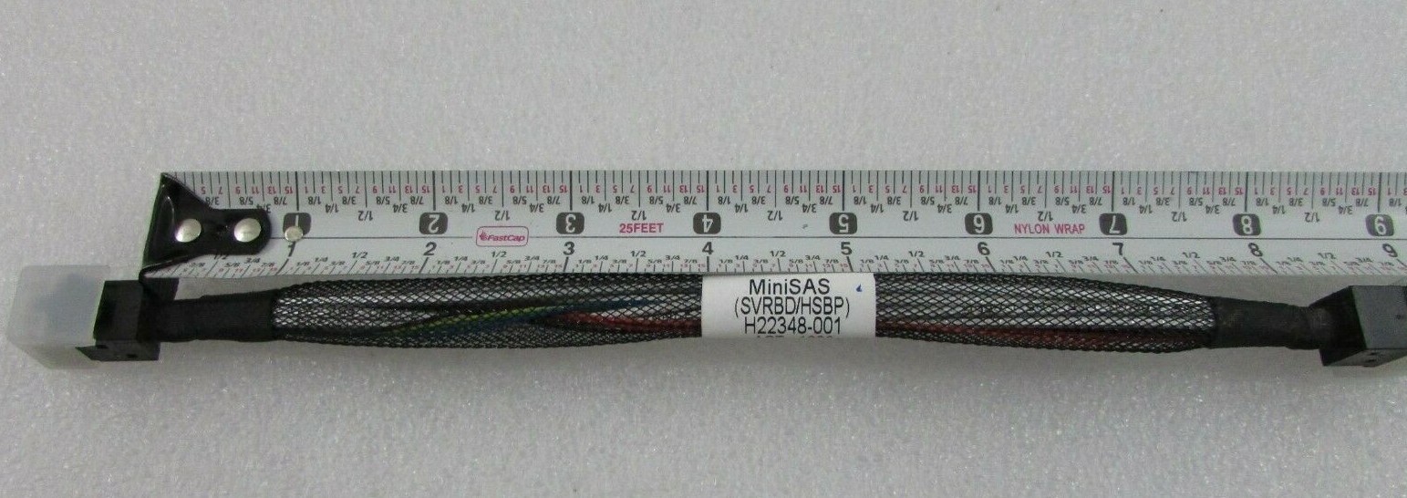 x Amphenol H22348-001 10" MiniSAS HD (SVRBD/HSBP) Cable for sale online ...