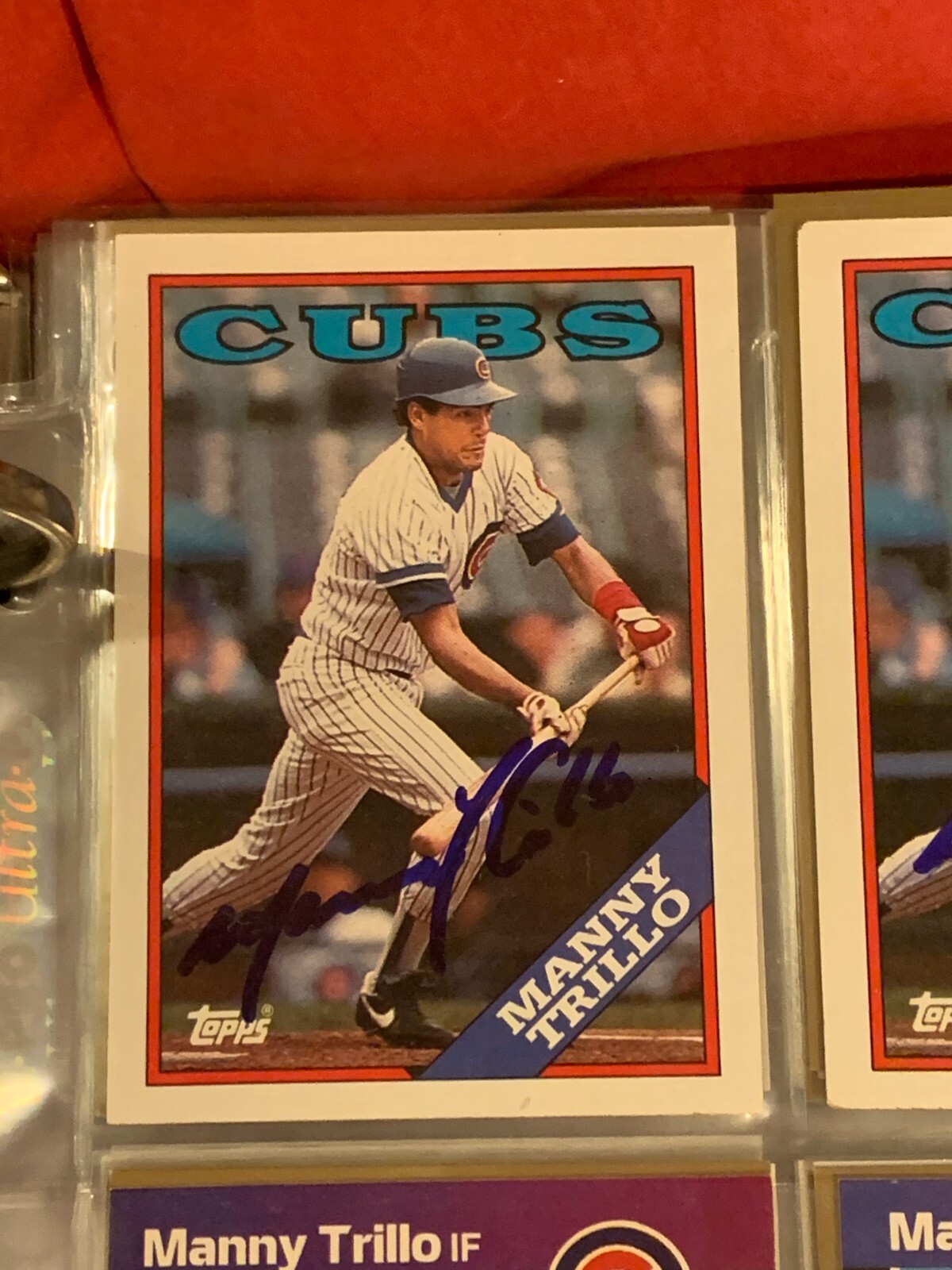 MANNY TRILLO AUTOGRAPHED SIGNED 1988 TOPPS CARD CHICAGO CUBS COA | eBay