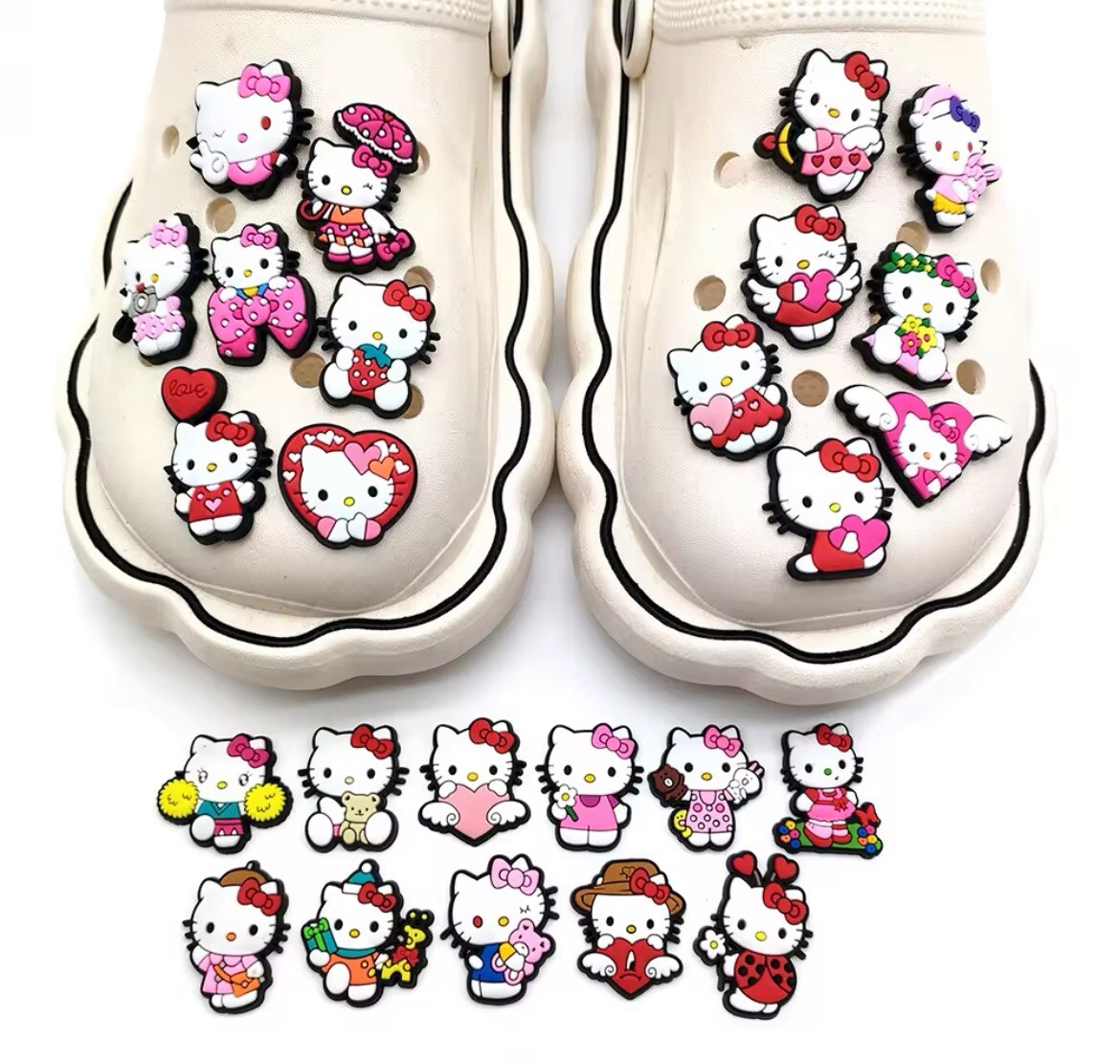 25 Pcs Hello Kitty Cute Croc Shoe Charms | eBay