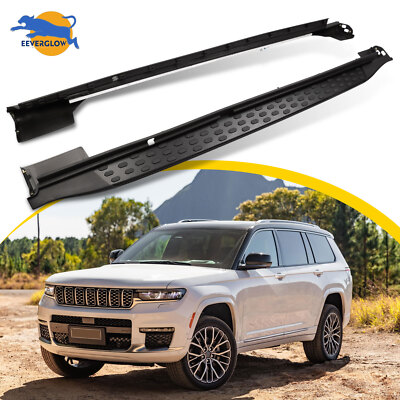 Running Boards Side Steps For 2021 2025 Jeep Grand Cherokee L 3 Row Oem