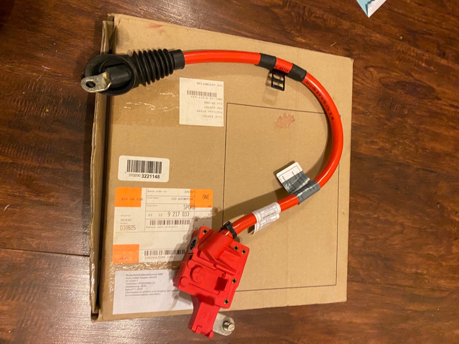 BMW 7 F01 Positive Battery Cable 730D 61129217033 9217033 NEW GENUINE ...