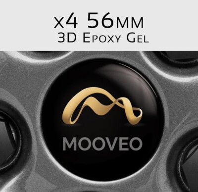 Autocollant MOOVEO, autocollant camping-car MOOVEO, 56 mm, gel 3D x4 ...