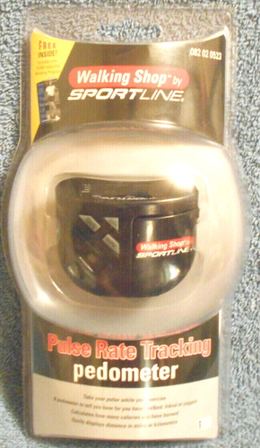 WALKING SHOP BY SPORTLINE PULSE RATE TRACKING PEDOMETER 082 02 0523 ...