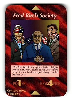 Fred Birch Society Card Unlimited INWO Illuminati New World Order | eBay