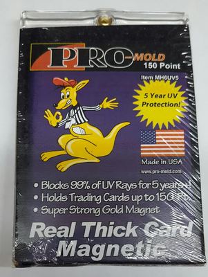 Pro-Mold Magnetic One-Touch Trading Card Holder 150pt Thick Jersey ...