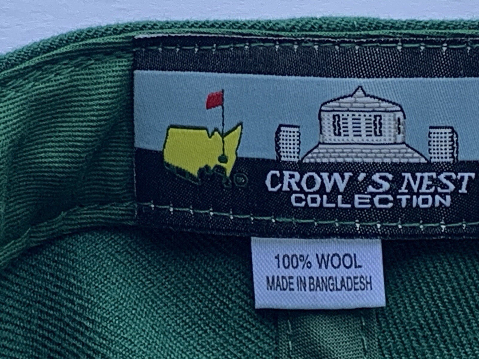 Masters golf Hat fitted 7 5/8 inch green caddy style 2024 masters new ...