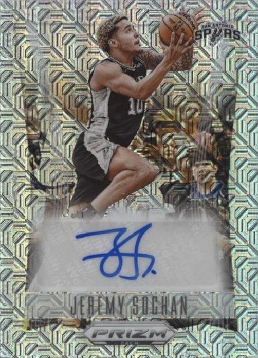 2023-24 Panini Prizm Deca - Signatures Jeremy Sochan #DS-SOC Mojo Prizm ...