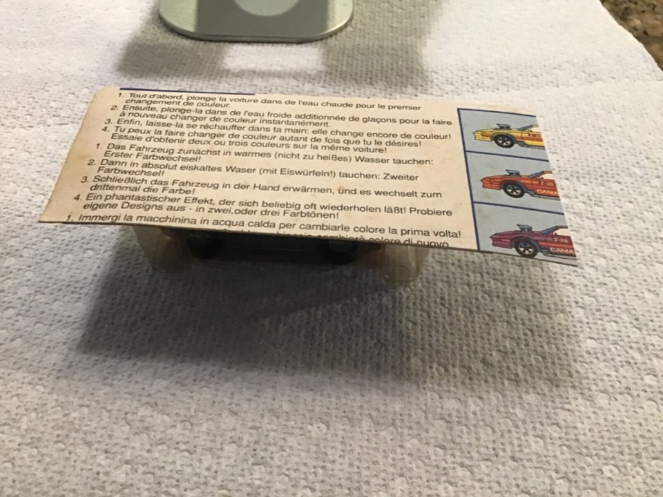 1989 Hot Wheels Color Racers Pink Pontiac Fiero on cut card | eBay